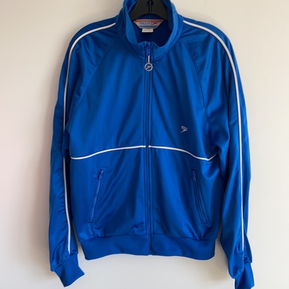 Speedo | Jackets & Coats | Vintage Mens Speedo Track Jacket 8s Blue ...